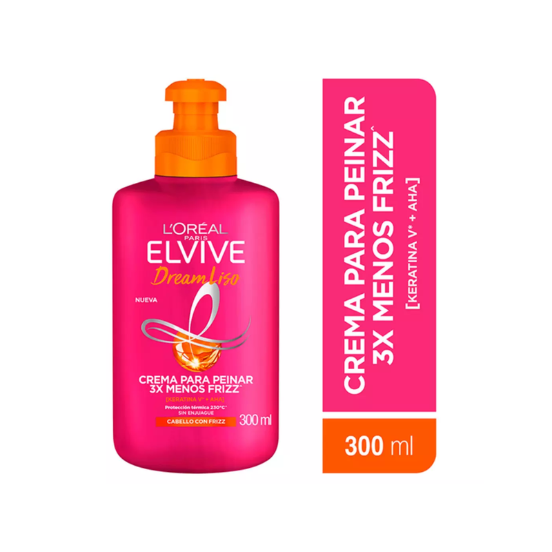 Crema para Peinar Elvive Dream Liso 300ml. 2025 – Cosmetic