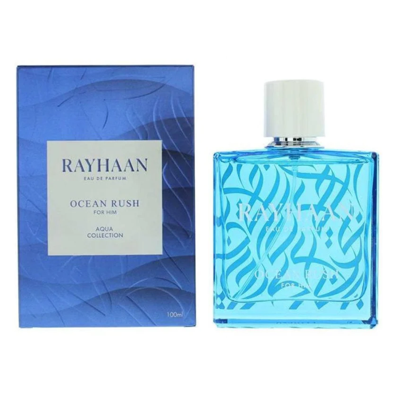Rayhaan Ocean Rush for Him Aqua Collection EDP 100ml – Cosmetic