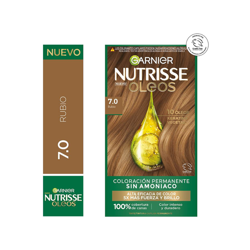 Coloración Permanente sin Amoniaco 7.0 Rubio – Cosmetic