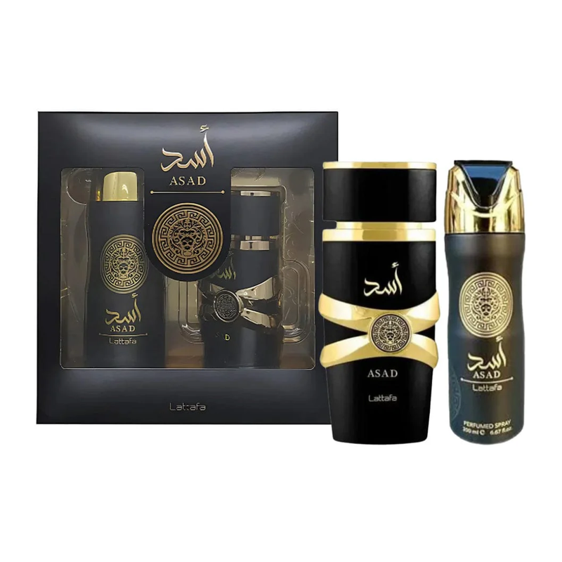 Set Perfume Asad EDP 100 ml + Perfume Spray 200 ml – Cosmetic