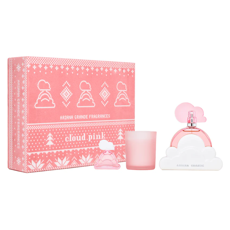 Set Perfume Cloud Pink EDP 100 ml + Mini 7.5 ml + Scented Candle 100g ...