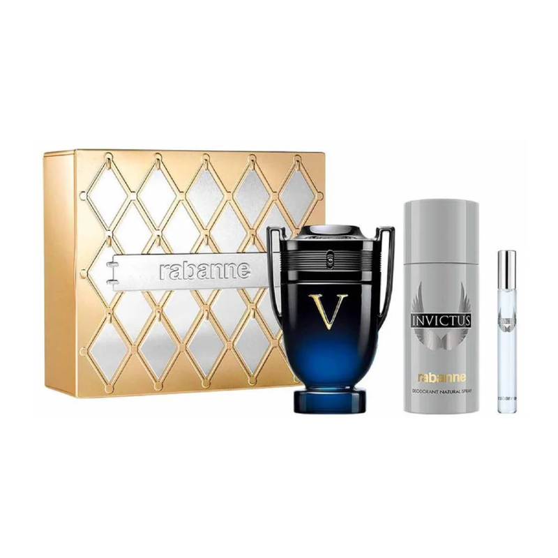 Set Perfume Invictus Victory Parfum Intense 100 ml + Mini 10 ml + Deo ...