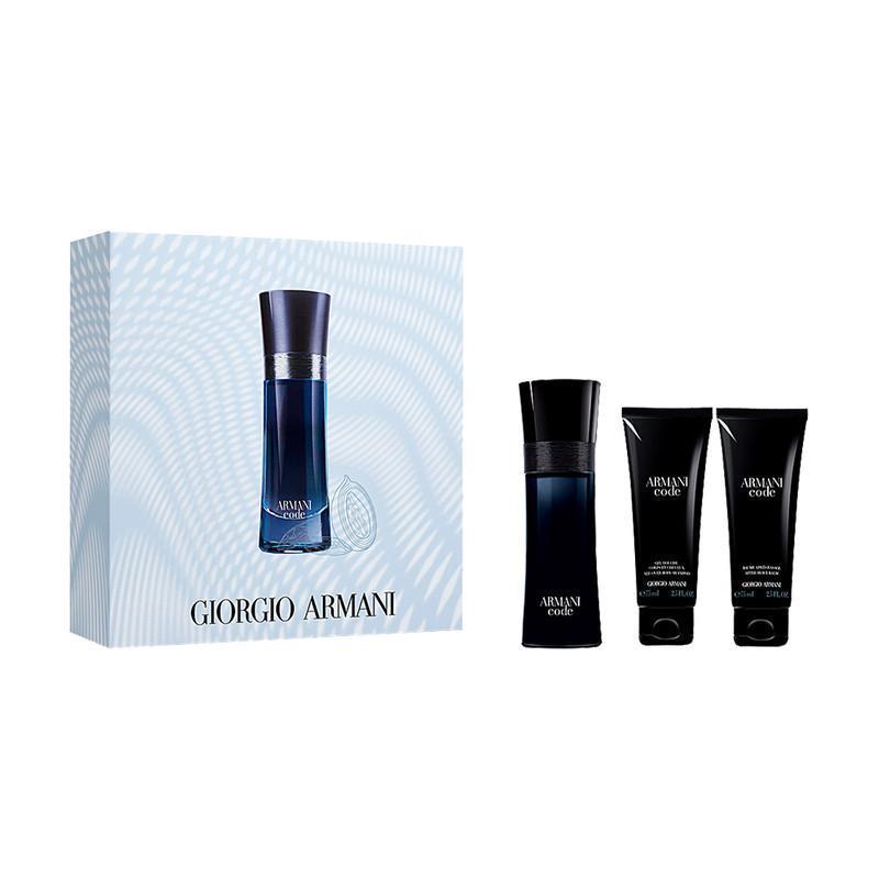 ARMANI CODE SET EDT 75ML + BODY SHAMPOO 75ML + AFTER SHAVE 75ML – Cosmetic