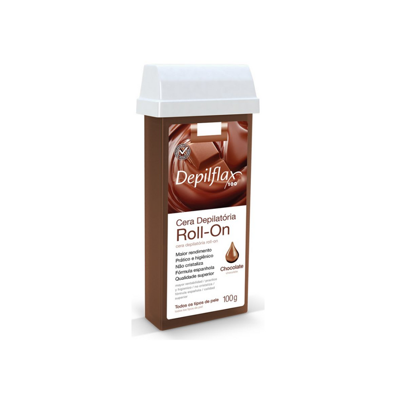 Cera Depilatoria Roll-On Chocolate 100g – Cosmetic