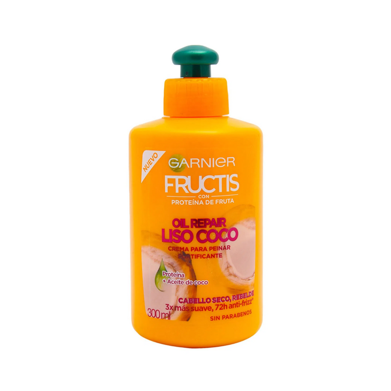 Garnier Crema FRUCTIS P/PEINAR LISO COCO 300 ML – Cosmetic