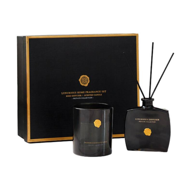 Set Difusor Mikado 180ml y Vela Aromática 448gr Aromas Rose And Oud ...