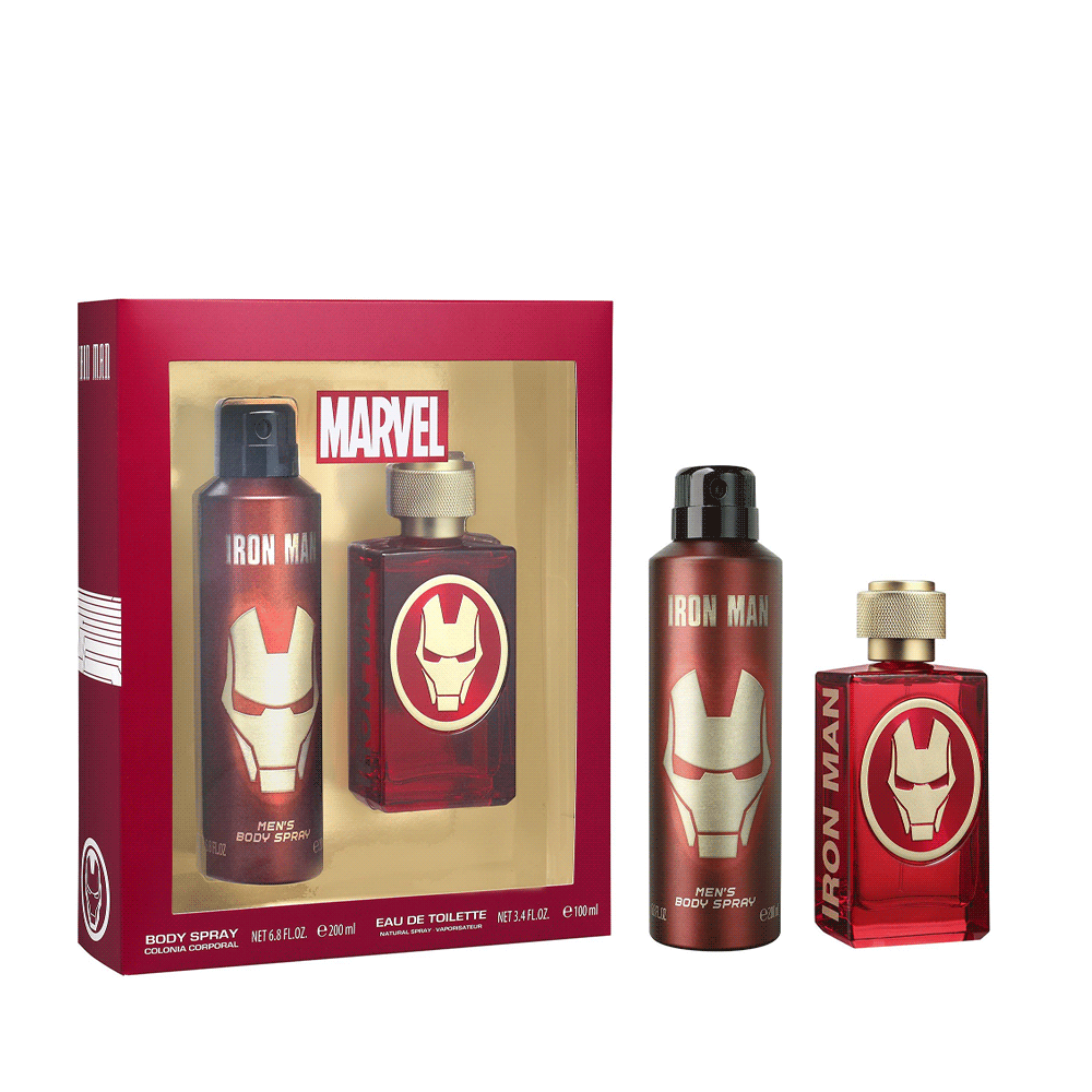 Iron Man Estuche 100ml+ body spray Hombre Marvel – Cosmetic